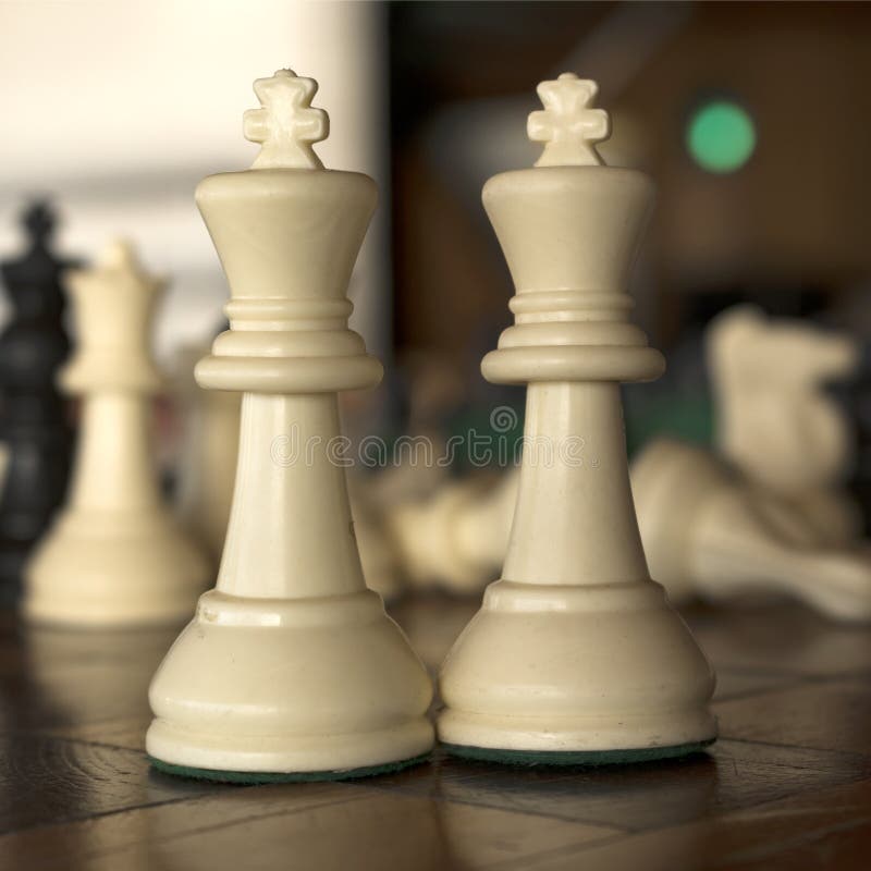 Chess pieces. stock image. Image of kings, chess, couple - 108079911