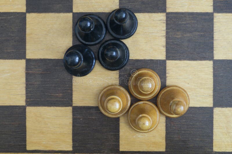 Chess Pieces on the Chessboard As a Prototype of People Stock Image ...