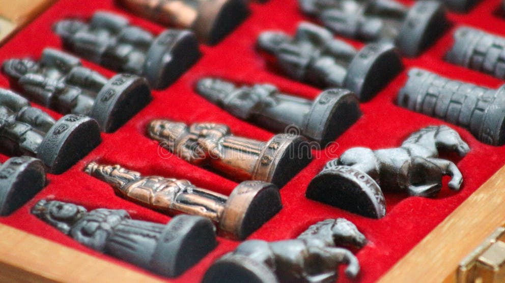 Chess Pieces on the Chessboard. Chess Game Stock Photo - Image of ...