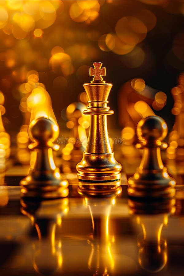 Chess Pieces on a Chest Board Stock Image - Image of indoor, game ...