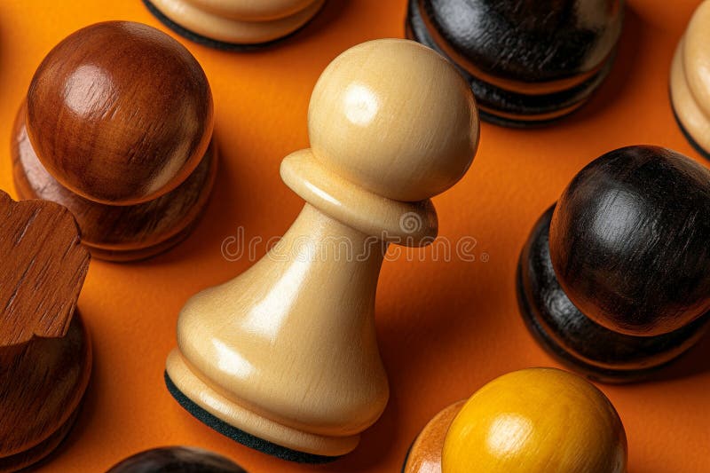 Chess Pieces of Different Types are Arranged on a Background that is ...
