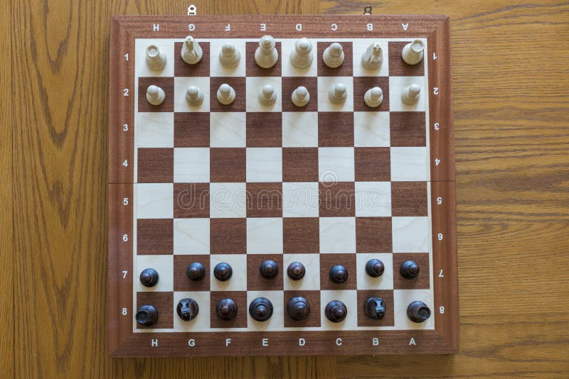 Top View Of Chess Board With Smartphone And Chess Pieces Stock Image ...