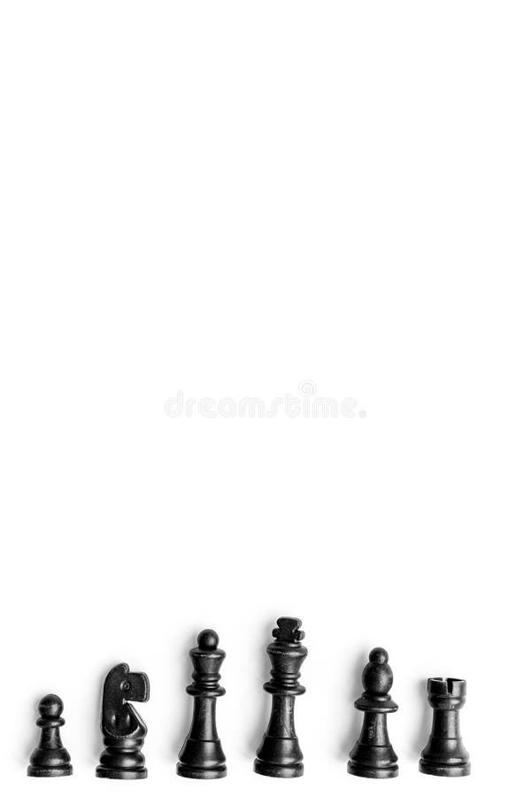 Chess Pieces Game Top View. Chess As Business Strategy Concept Stock ...
