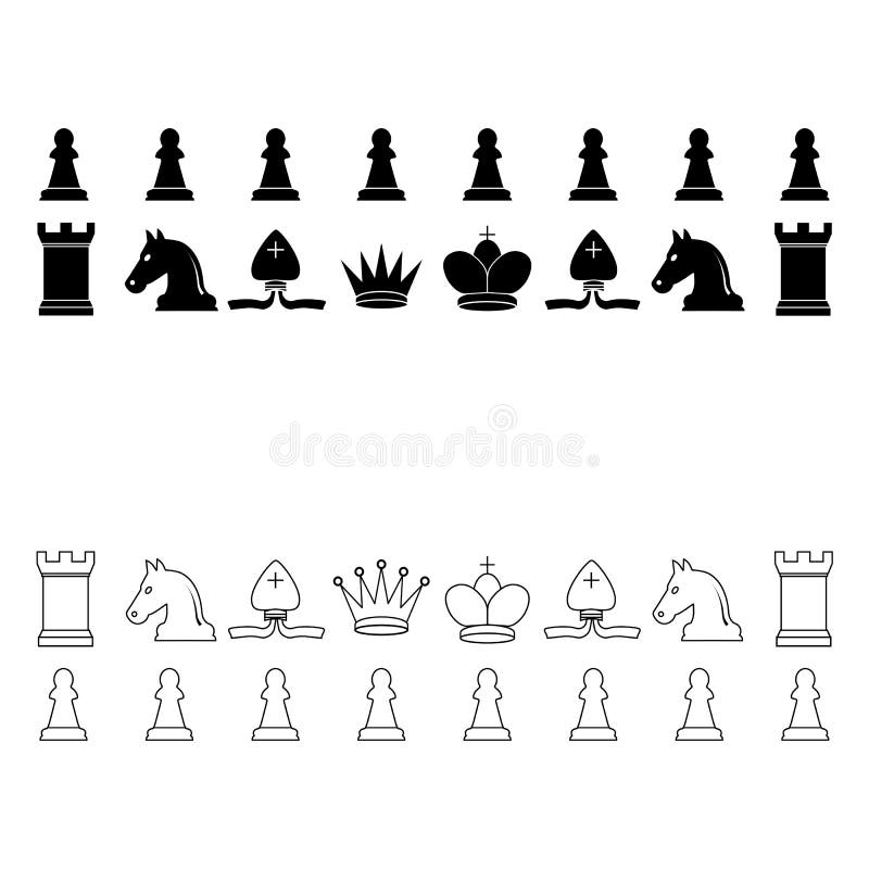Castle Chess Icon. Vector Illustration, Flat Design Stock Illustration ...