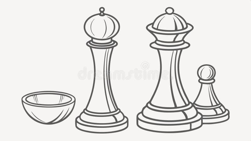 Chess Pieces King, Queen, and Pawn, Strategy Game and Intellectual ...