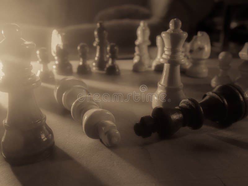 Chess pieces and knife stock image. Image of queen, chess - 178380749