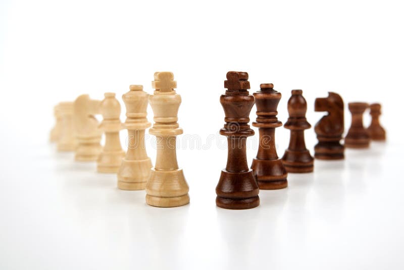 Chess Pieces Lined Up Row Gray Stock Photos - Free & Royalty-Free Stock ...