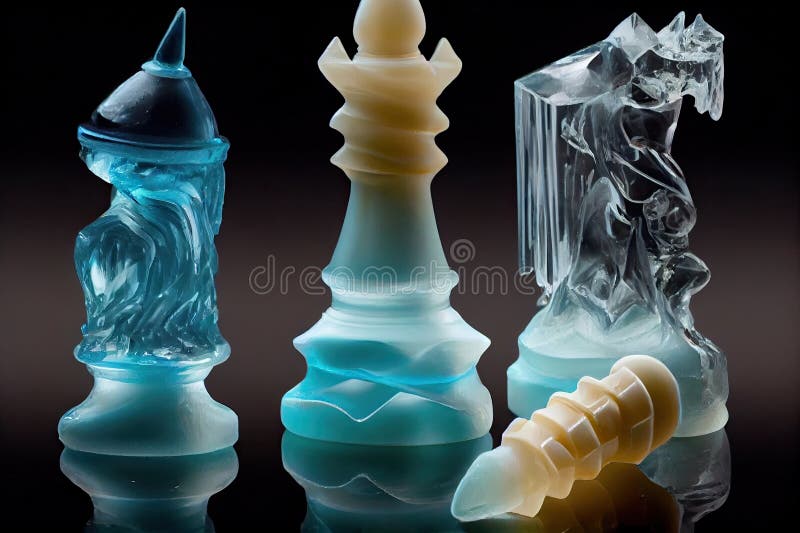 Chess Pieces Made of Unusual Materials, Such As Ice, Chocolate or ...