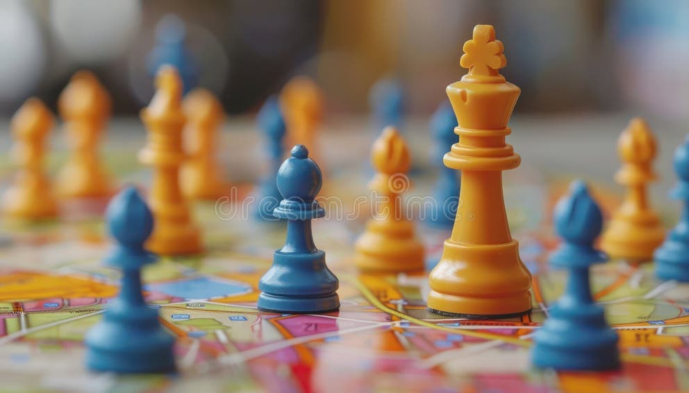 Map Visualizing Strategic Development Tactics Stock Illustrations – 1 ...