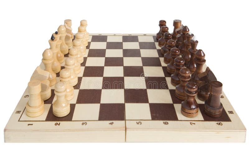 Chess Pieces are Placed on a Chessboard. Stock Photo - Image of isolate ...