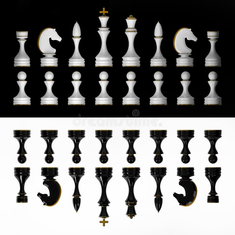 Complete Set Chess Pieces Stock Illustrations – 71 Complete Set Chess ...