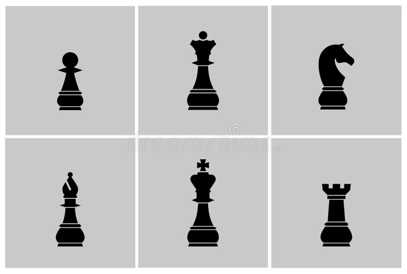 Chess pieces vector stock vector. Illustration of symbol - 125320386