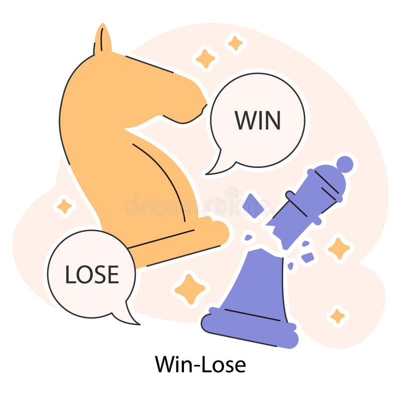 Chess Pieces on a Win-Lose Scenario, Emphasizing Strategic Choices ...