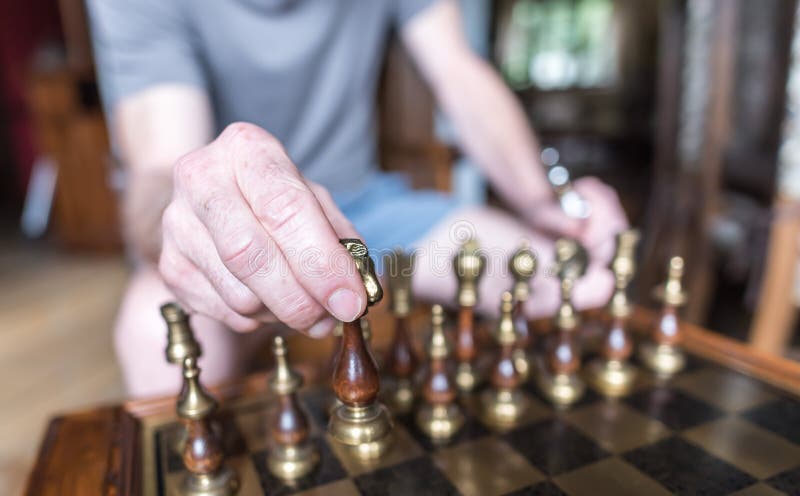 Chess player, check mate stock image. Image of playing - 16059771