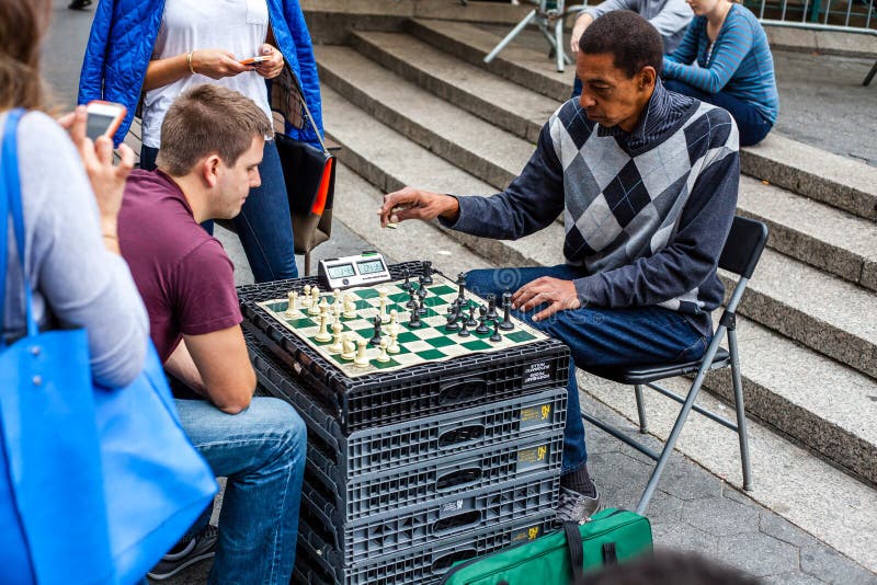 Chess Player at Union Square in New York Editorial Stock Image - Image ...