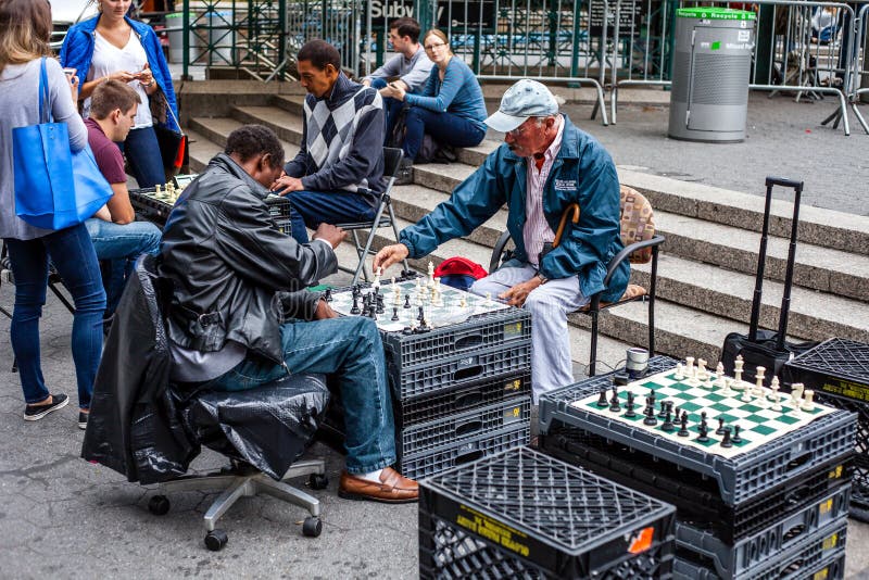People Playing Chess on Union Square in New York City Editorial Stock ...