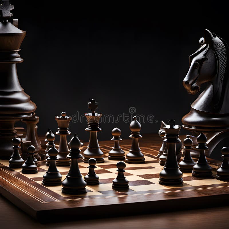 Chess Players Play, Ai-generatet Stock Illustration - Illustration of ...