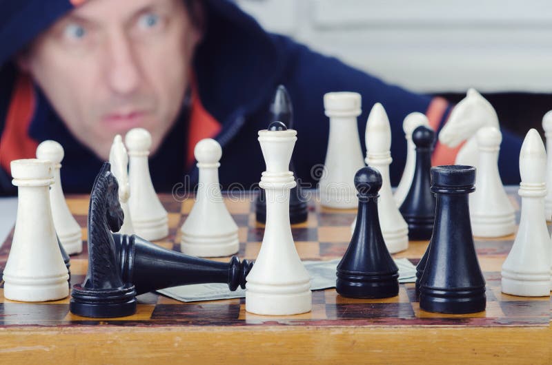 Chess playing stock image. Image of silhouette, figures - 100849221