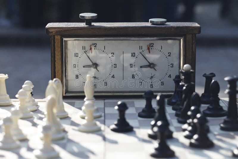 Chess Game Figure Time Clock Game Play Strategy Stock Photo - Image of ...