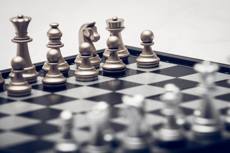 Chess Position for the Winners Stock Image - Image of black ...