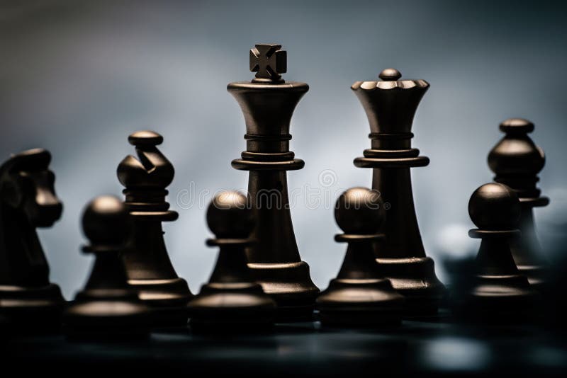 Chess Position for the Winners Stock Image - Image of black ...