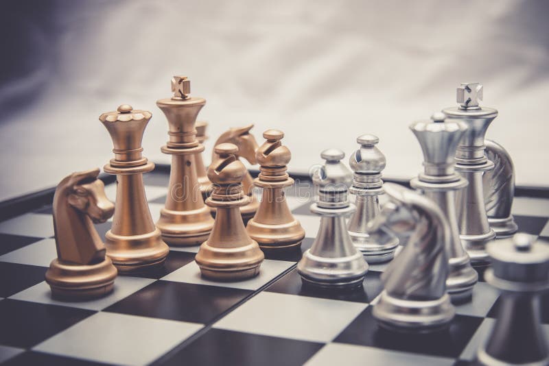 Chess Position for the Winners Stock Image - Image of black ...