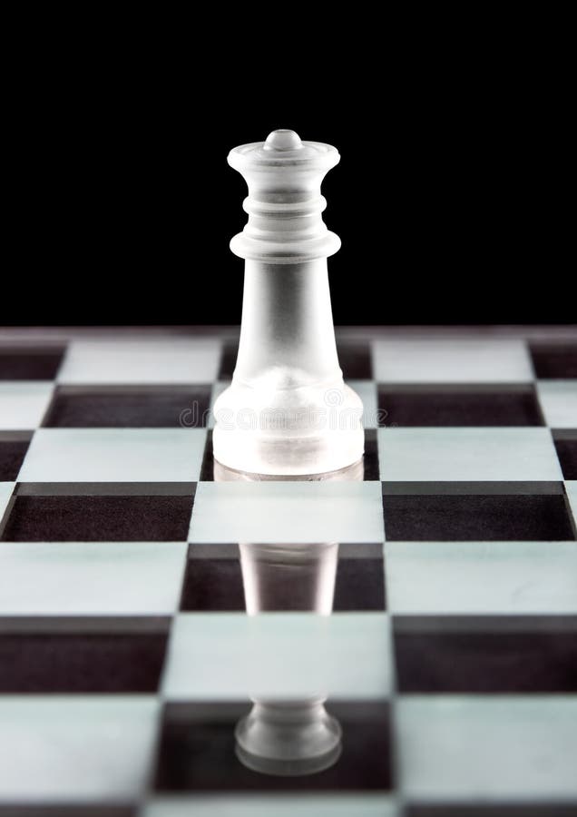 Chess queen on chess board stock image. Image of piece - 29368043