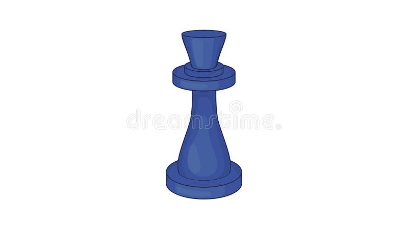 Chess queen icon animation stock video. Video of chess - 224242547