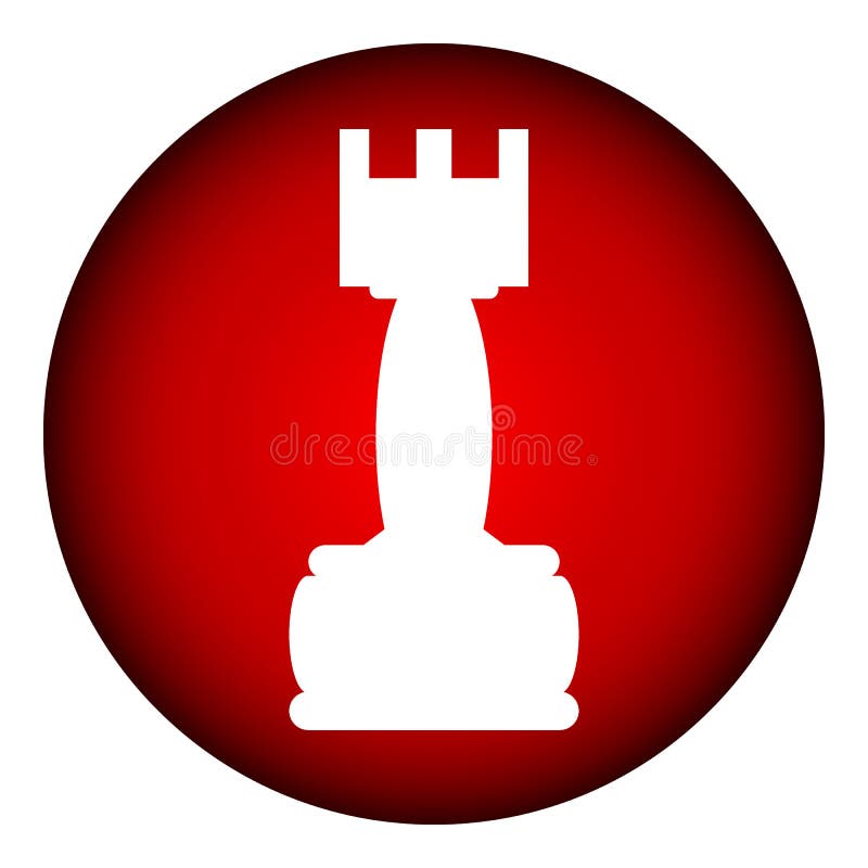 Chess rook icon. stock illustration. Illustration of figurine - 115753715