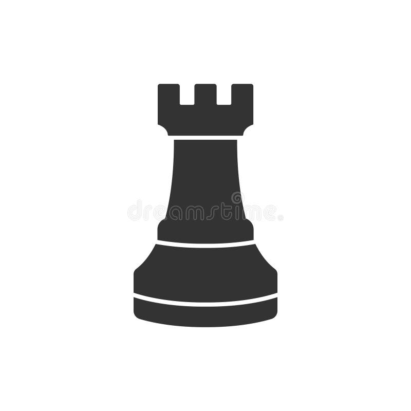 Chess Rook Icon Design Template Vector Isolated Stock Illustration ...