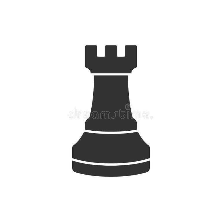 Chess Rook Icon Design Template Vector Isolated Stock Illustration ...