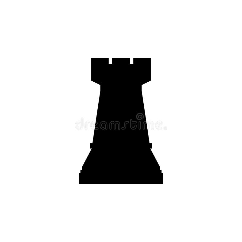 Chess Rook Icon Simple Design Stock Illustration - Illustration of ...
