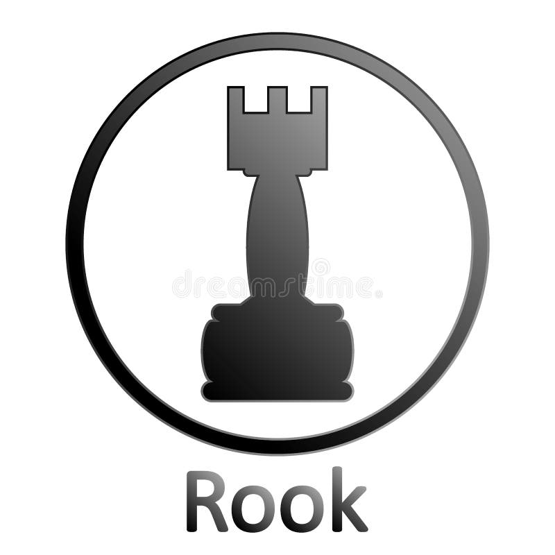 Chess rook icon. stock illustration. Illustration of figurine - 115753715