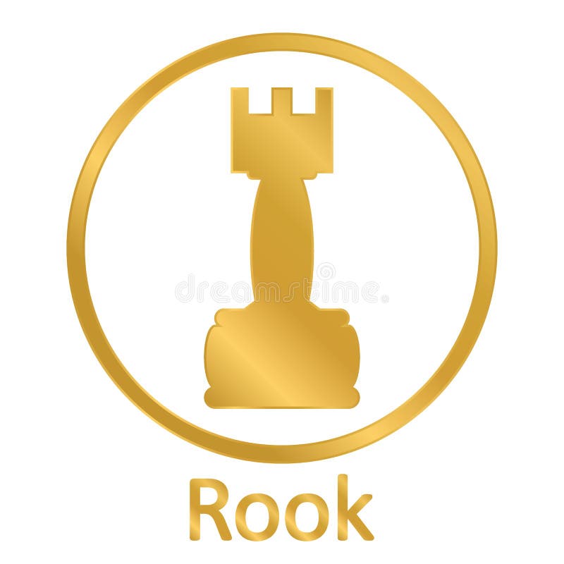Chess rook icon. stock illustration. Illustration of figurine - 115753715