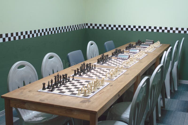 Composition With Chessmen In The Glossy Chessboard Stock Image - Image ...