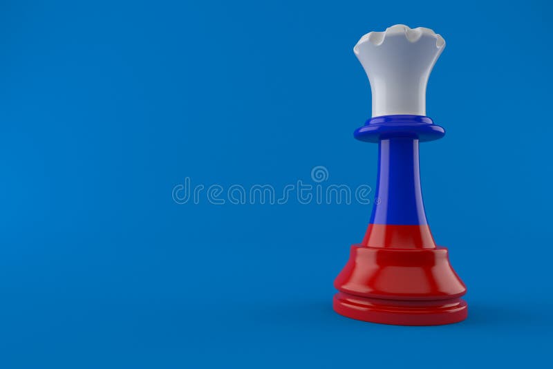 Chess with russian flag stock illustration. Illustration of nationality ...
