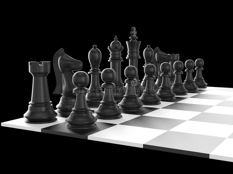 Chess Set and Board stock illustration. Illustration of piece - 31770153