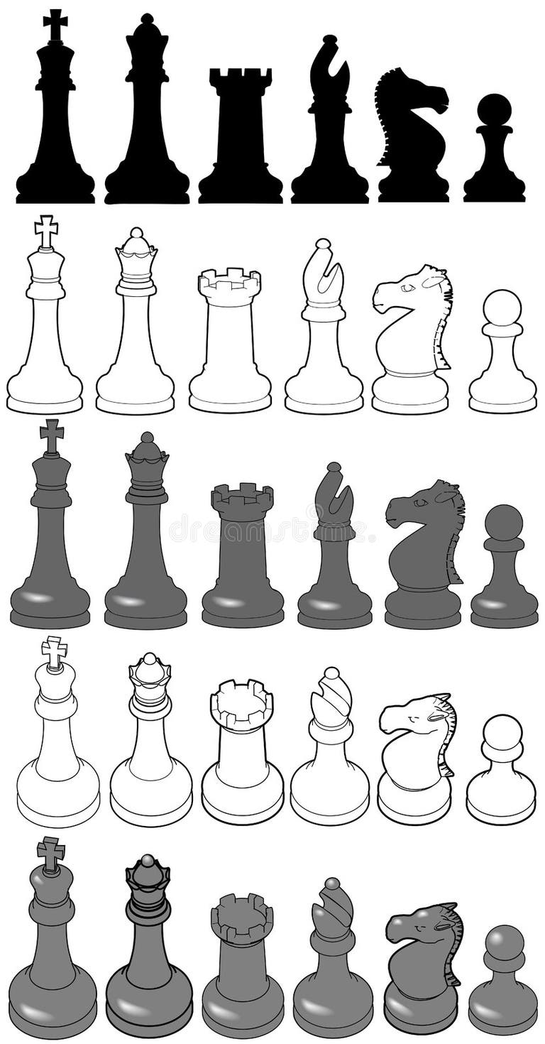 Chess Drawing Stock Illustrations – 7,231 Chess Drawing Stock ...