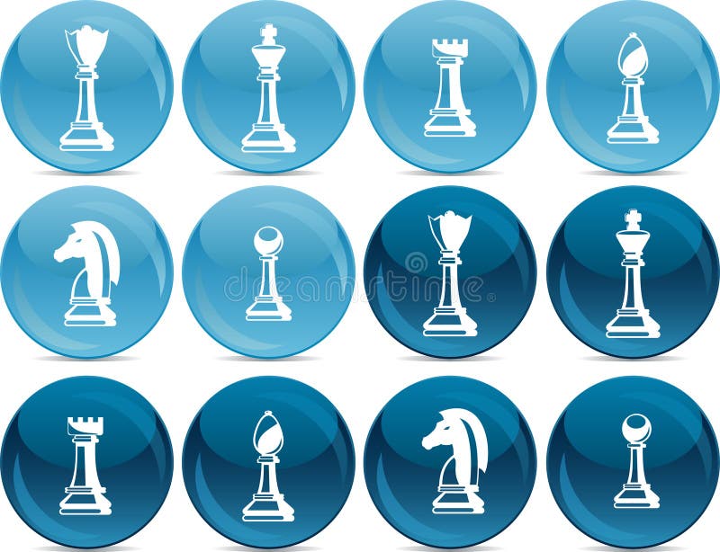 Chess Set on Round Buttons in Vector Stock Vector - Illustration of ... Chess Set on Round Buttons in Vector Stock Vector - Illustration of ...