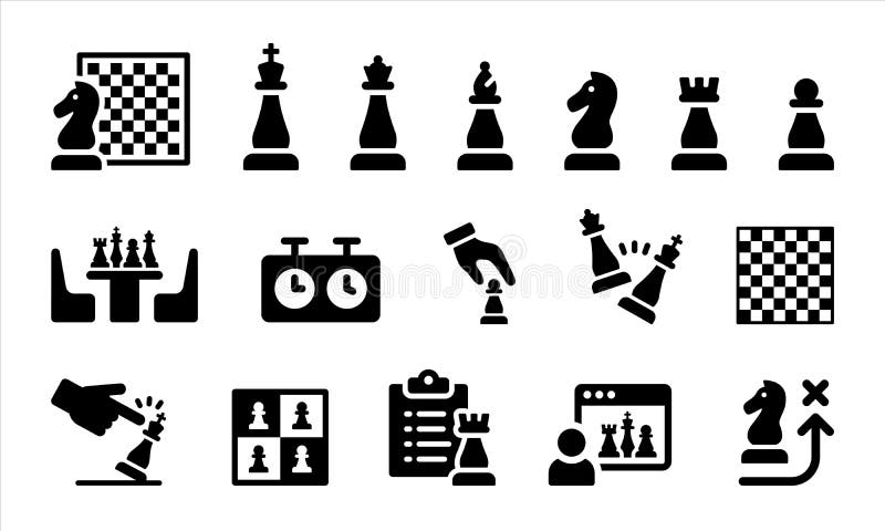 Chess Sign stock vector. Illustration of success, club - 126402168