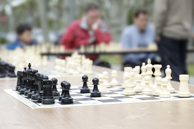 Chess Simultaneous Exhibition Stock Image - Image of simultaneous, play ...