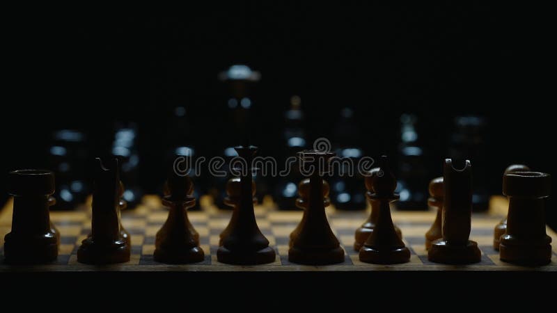Chess before the Start of the Game. Stock Image - Image of strategic ...