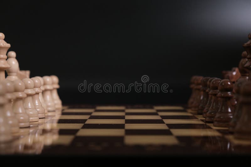 Chess Strategy . Chess is Ready. First Move Stock Image - Image of ...