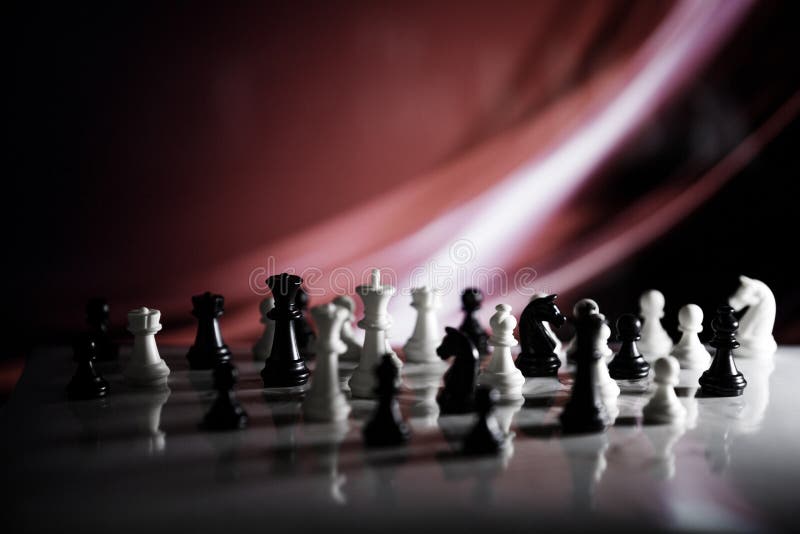 Chess Strategy Concept is on the Bright Background Stock Photo - Image ...