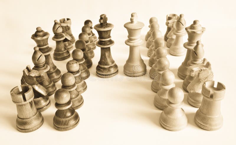 Chess Strategy: Points of View Main Focus on Rook and Pawn Stock Image ...