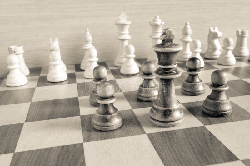 Chess Strategy: Points of View Main Focus on Rook and Pawn Stock Photo ...