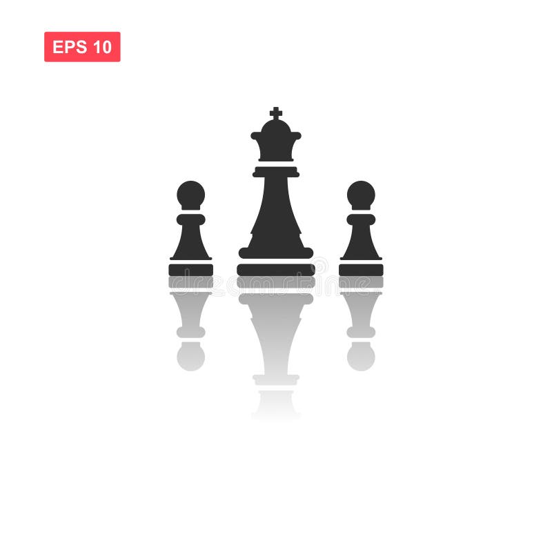 Chess Strategy Vector Icon Isolated Stock Vector - Illustration of ...
