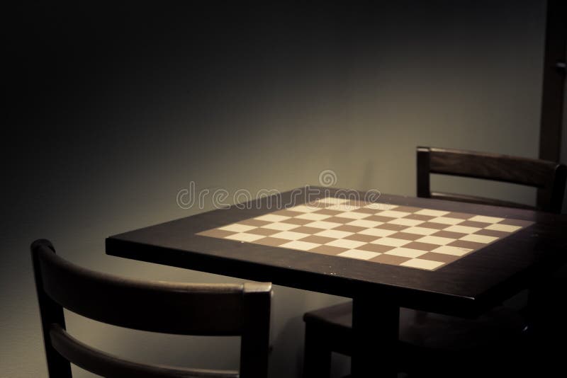 Chess Table stock image. Image of table, competition - 22596733