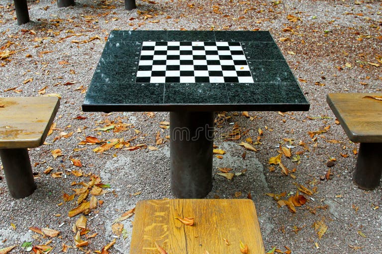 Marble Chess Board Table Park Stock Photos - Free & Royalty-Free Stock ...
