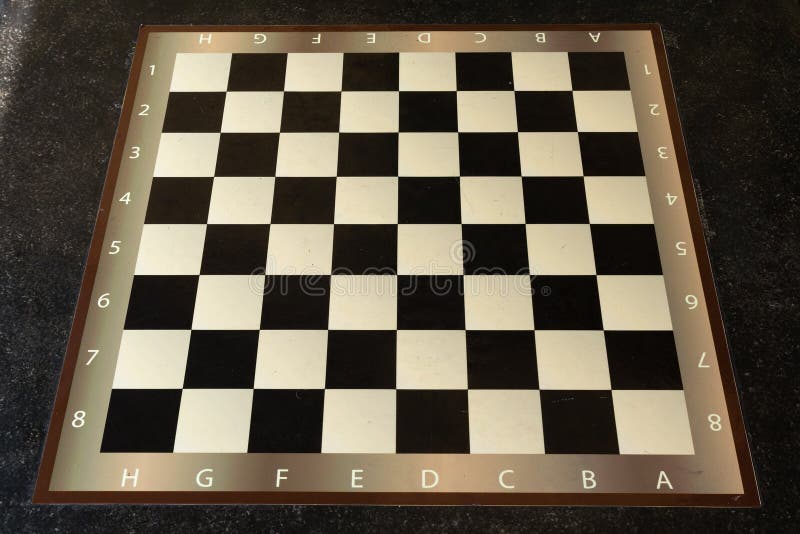 Chess Table with Letters and Numbers without Pieces Stock Photo - Image ...